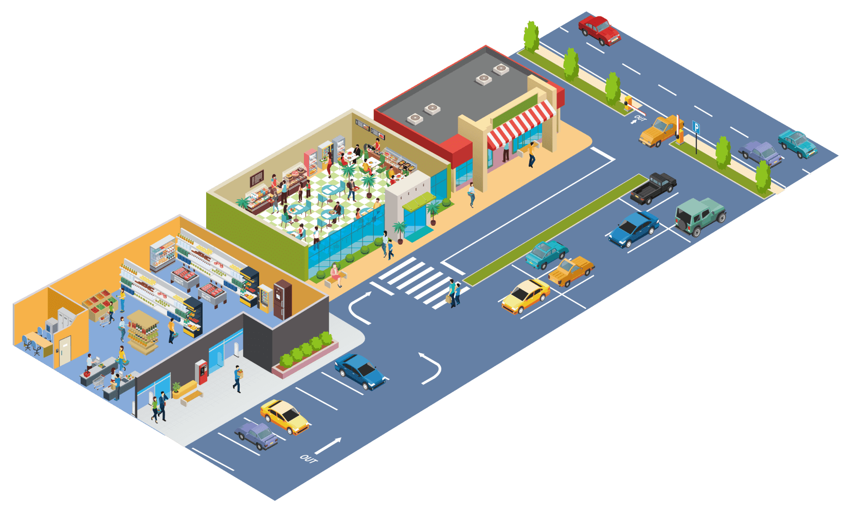 郊外型商業施設（アウトレット）向け | 警備・防犯・セキュリティはCSPセントラル警備保障